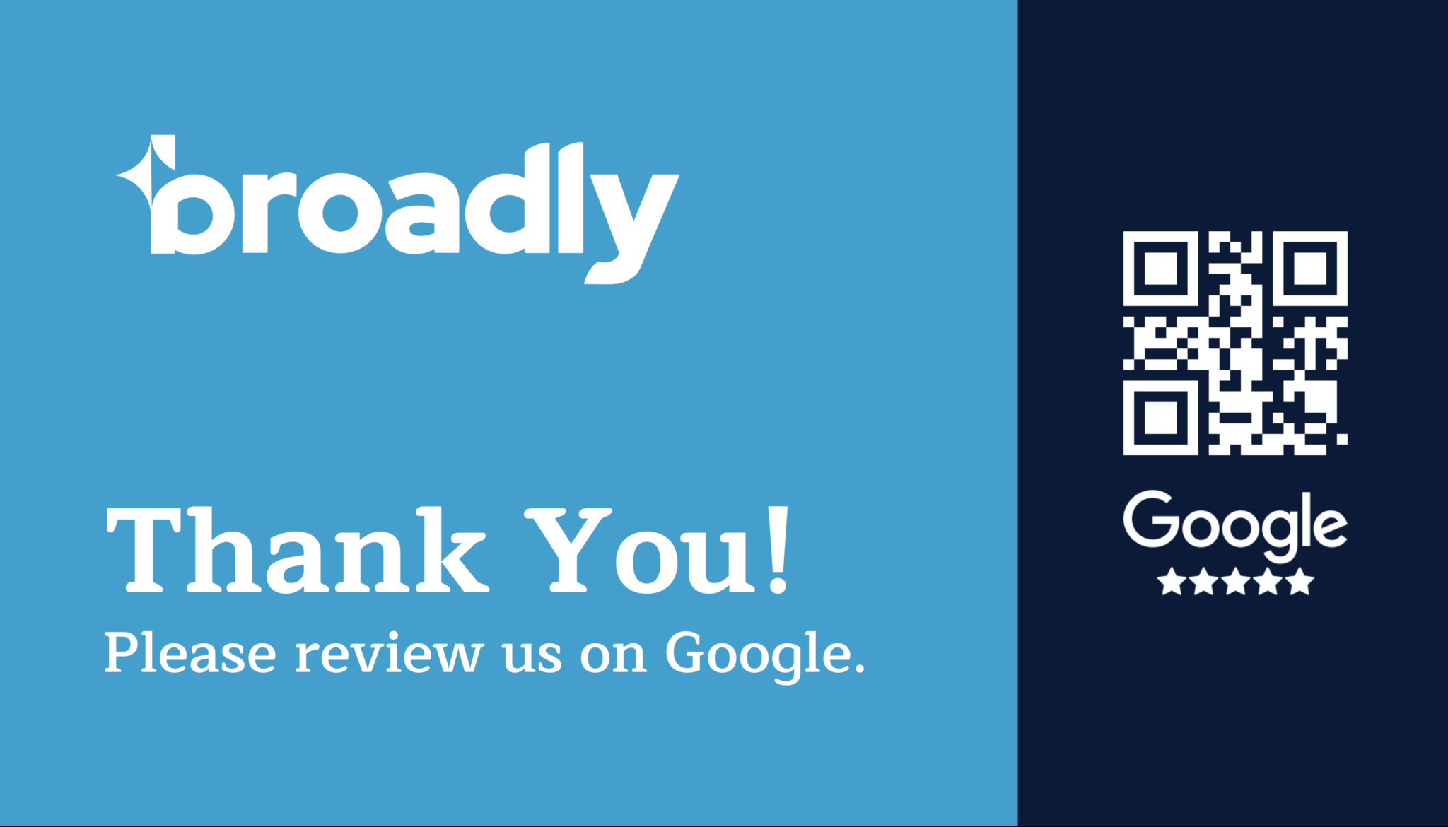 Review Us on Google Business Templates - Broadly